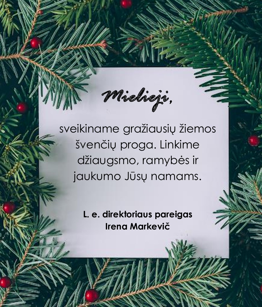 Sveikiname gražiausių žiemos švenčių proga – Vilniaus r. Skaidiškių ...